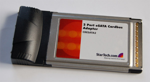 eSATA Performance of Various Cardbus Controllers